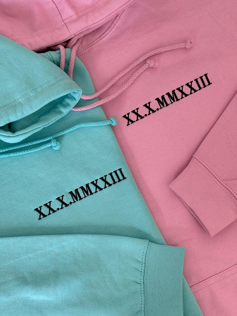 Bluzy dla par – komplet matching (2 szt.) z haftem | Haftuyemy