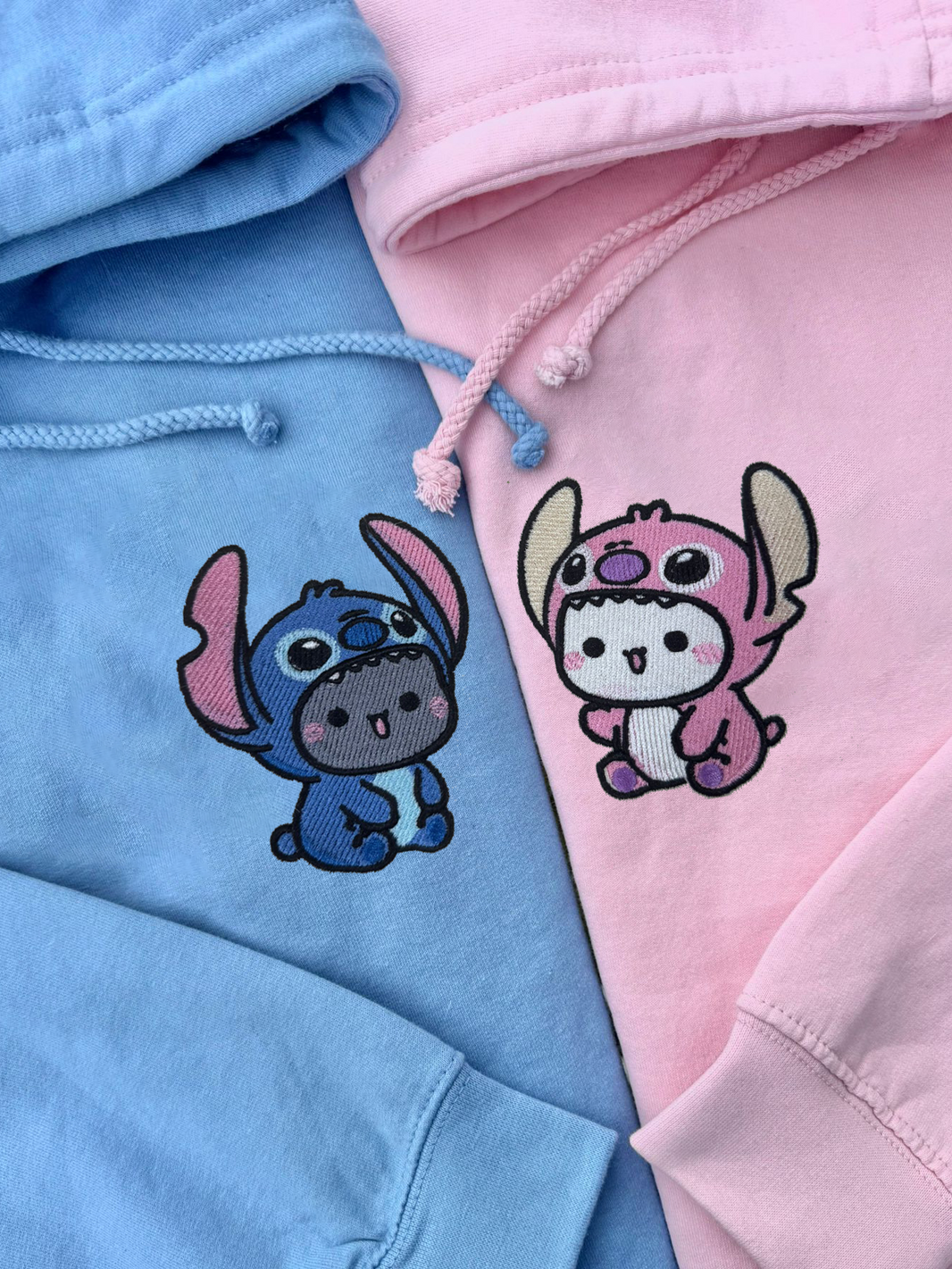 Bluzy dla par – komplet matching (2 szt.) z haftem | Haftuyemy